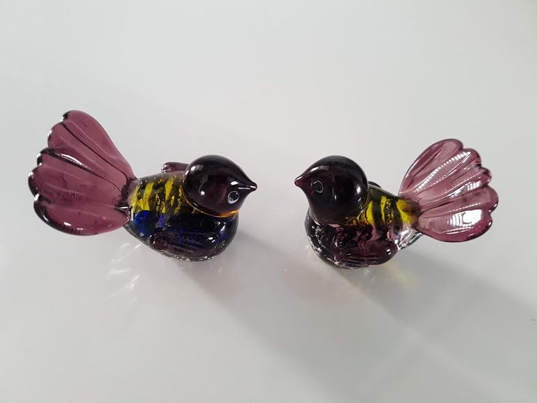 Glass 'Fantail' Pair - The 'Little Fantail' Gallery | Mall Planet