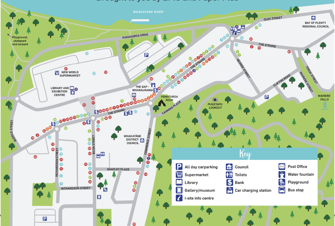 EPIC Whakatane Town Centre Map - Epic