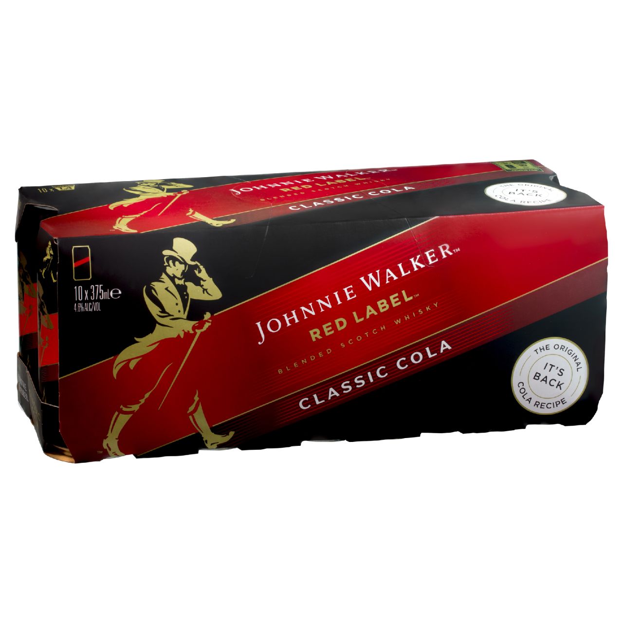 JOHNNIE WALKER RED & COLA 375ML CANS