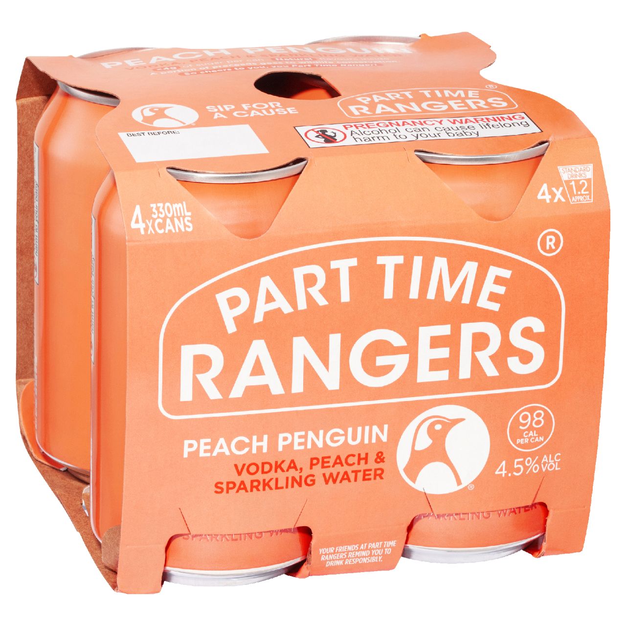 PART TIME RANGER PEACH 330ML CANS - Liquor Warehouse - Torquay