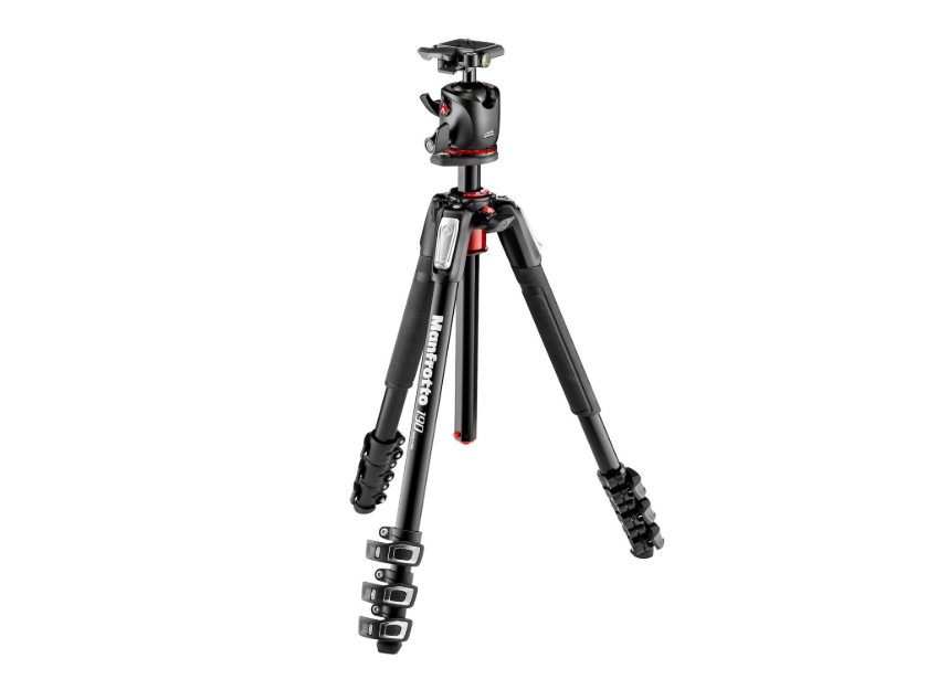 Manfrotto 190 Aluminium 4-Section Tripod with XPRO Ball Head # ...
