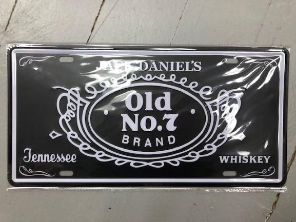 Jack Daniels License Plate No.7 - The Kiwi Mancave