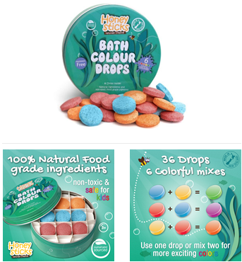 Honeysticks Bath Colour Drops - Eco Kiosk | Hawke's Bay Online