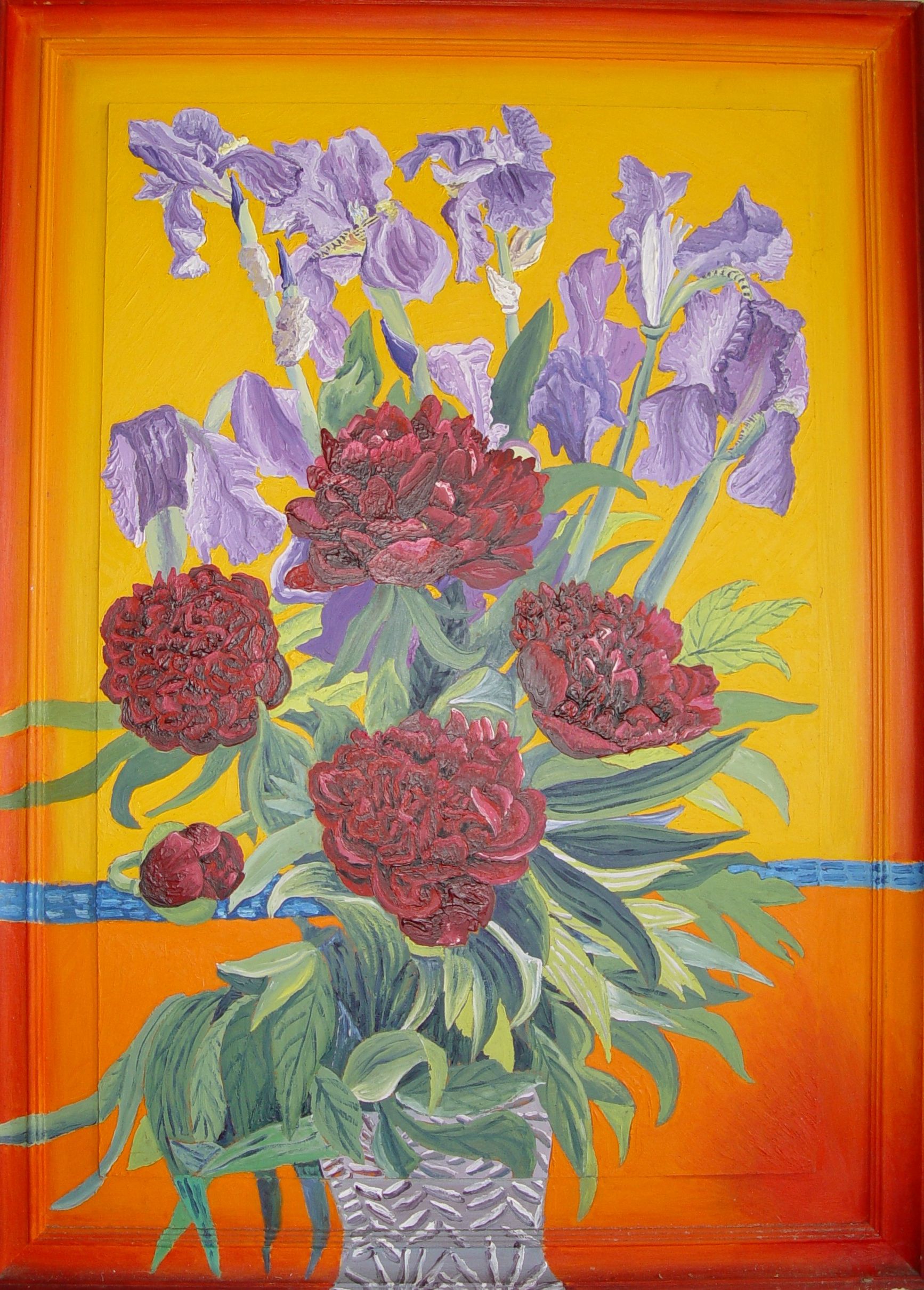 Peonies and Iris - Patrick Tyman Art | Hawke's Bay Online