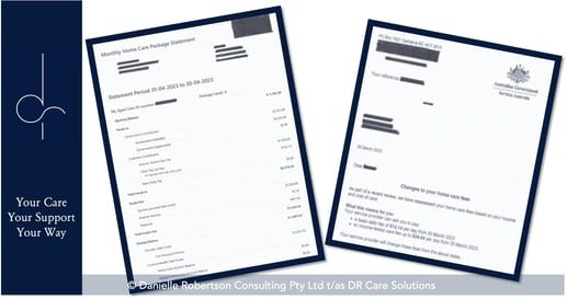 Case Study P1 - Monthly Home Care Package Statement Explained