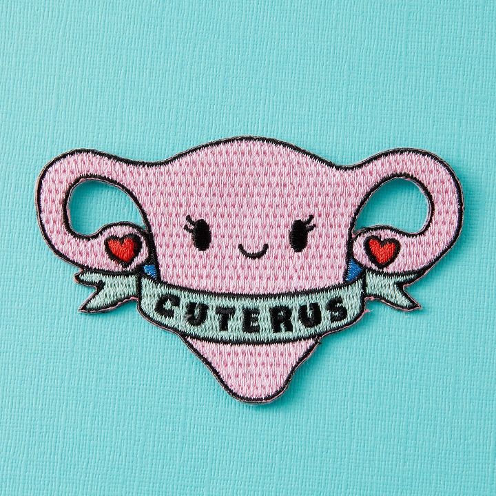 Cuterus Uterus Iron On Patch - Two Lippy Ladies