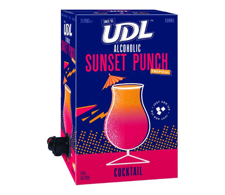 UDL VODKA SUNSET PUNCH COCKTAIL 2L CASK