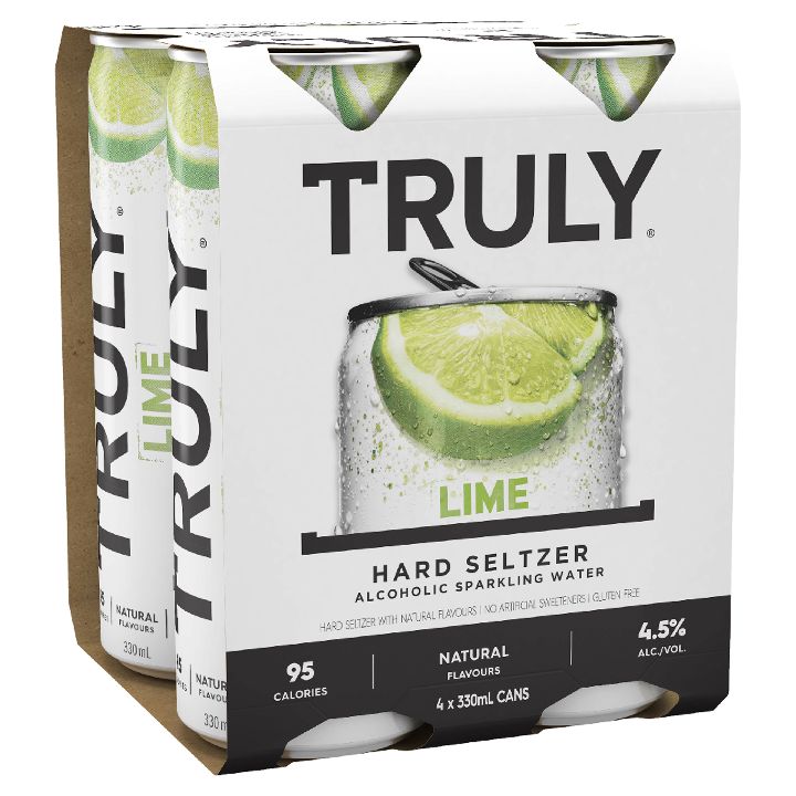 TRULY HARD LIME SELTZER 330ML CANS - Liquor Warehouse - Torquay