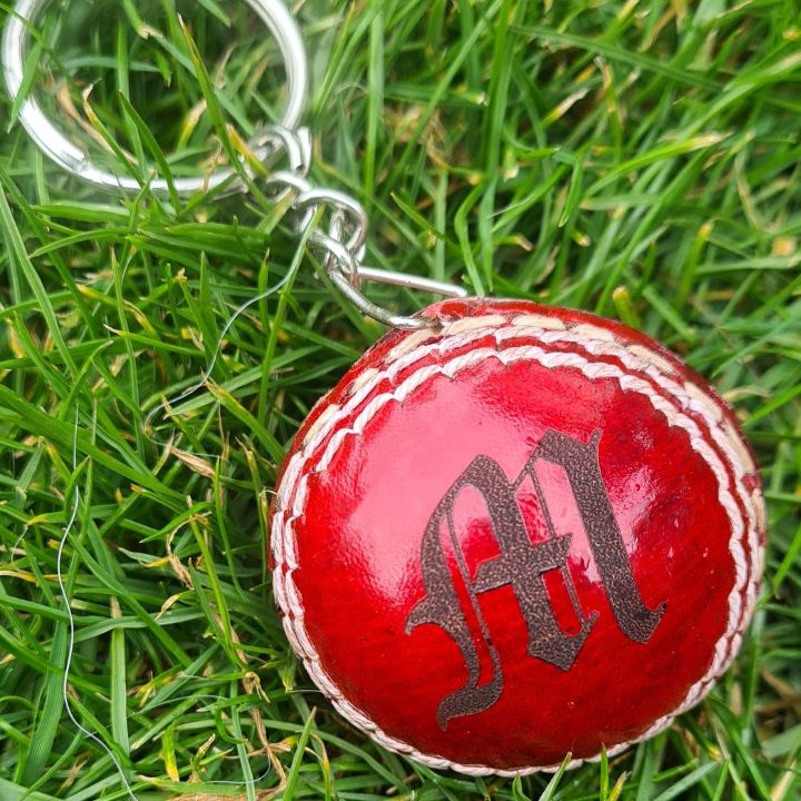 Personalised cricket ball keyring - Etch Cetera | Chooice