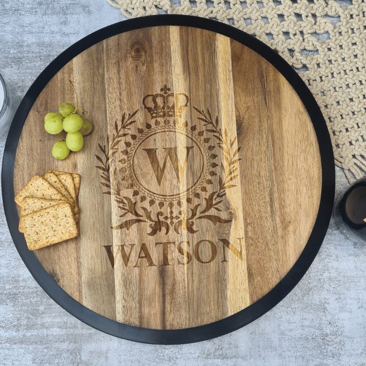 Custom engraved lazy susan - Etch Cetera | Chooice