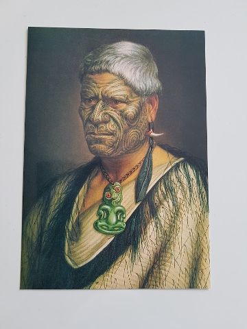 Gottfried Lindauer Print - Maori Warrior - The Little Fantail