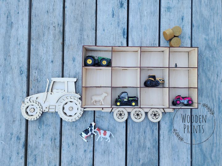 Tractor Display Shelf - Wooden Prints | Chooice