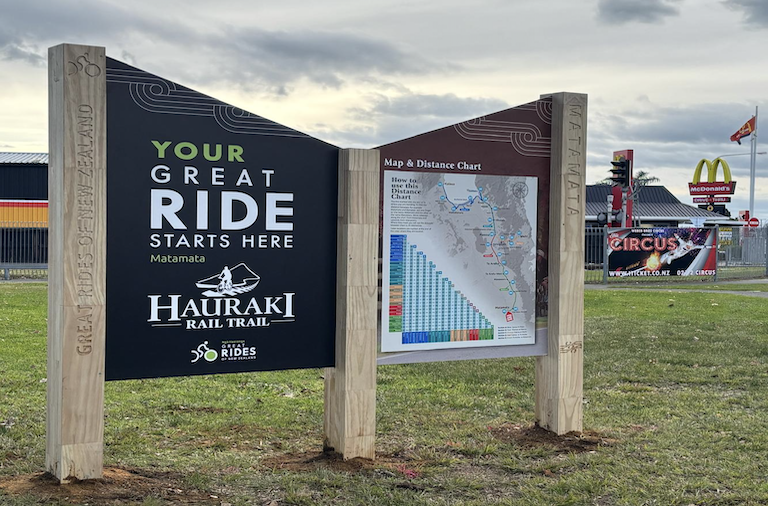 Bold New Trail Head Signs Make Their Mark | Hauraki Rail Trail